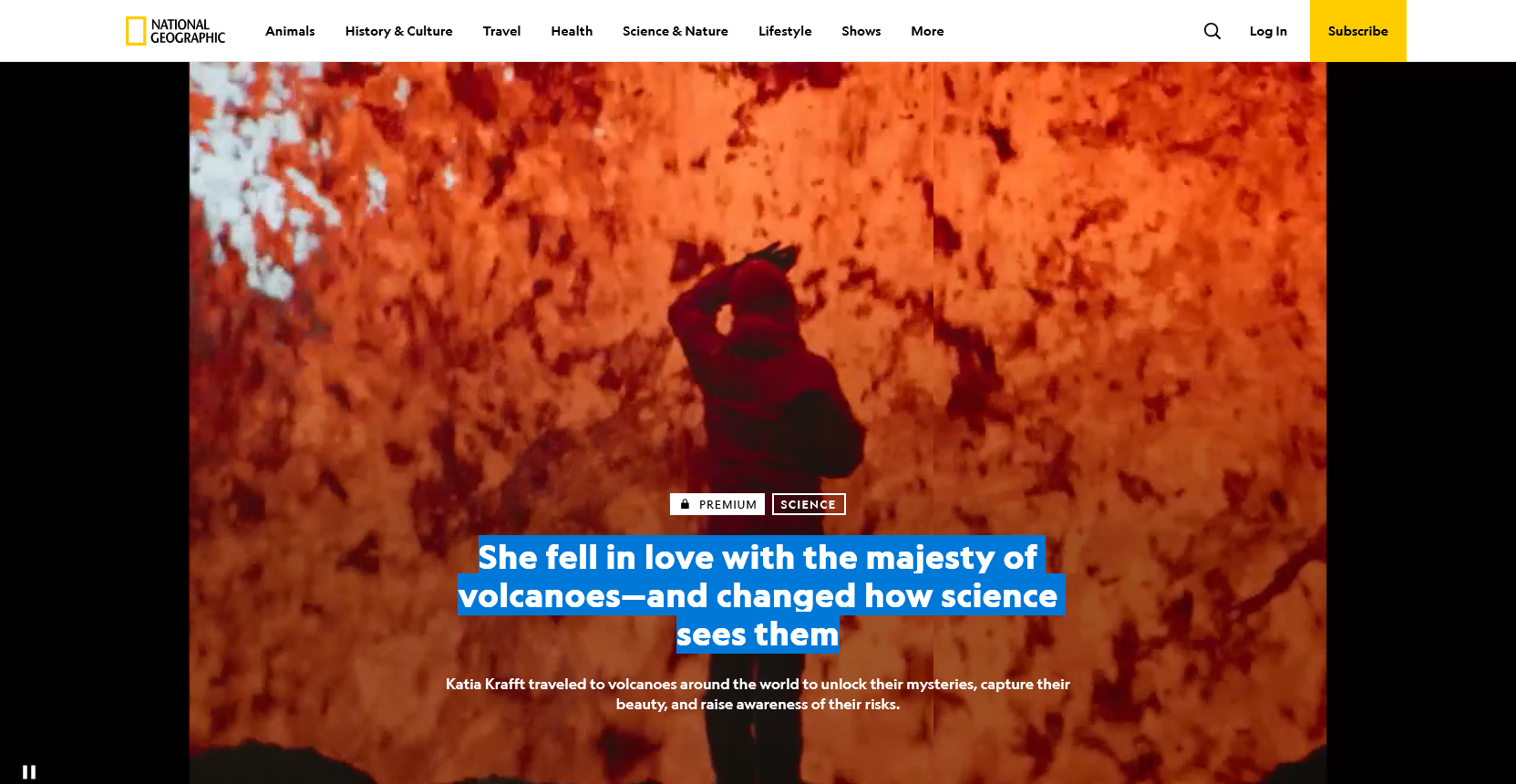 Katia Krafft a changé le visage de la volcanologie, au péril de sa vie ...